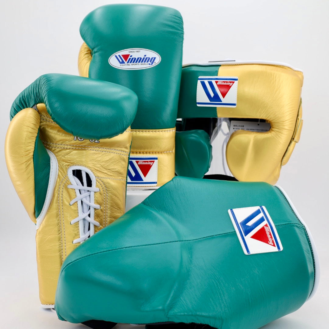 Winning Professional Boxing Gloves Set - Customizable - Headguard & Gr ...