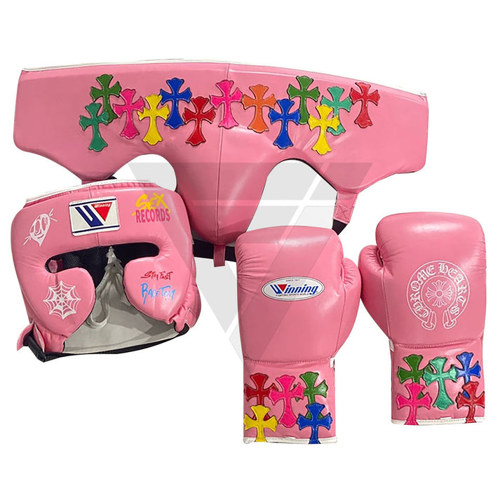 Personalized Winning Pink Boxing set | winning Headguard and Groinguar ...