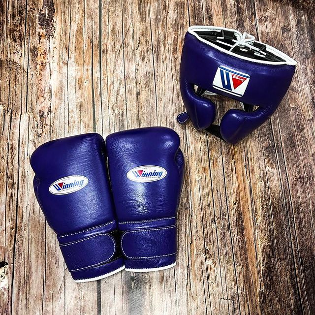 Personalized Winning Blue Boxing set | winning Head guard and Groin gu ...