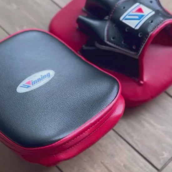 Winning Black/Red Style Focus Mitts Boxing Training Pads for Coaches ...